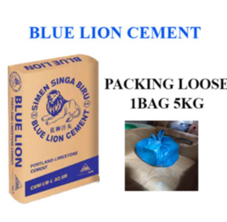 [ LOOSE ] BLUE LION BRAND CEMENT (5KG) SIMEN HITAM - TikTok Shop Malaysia