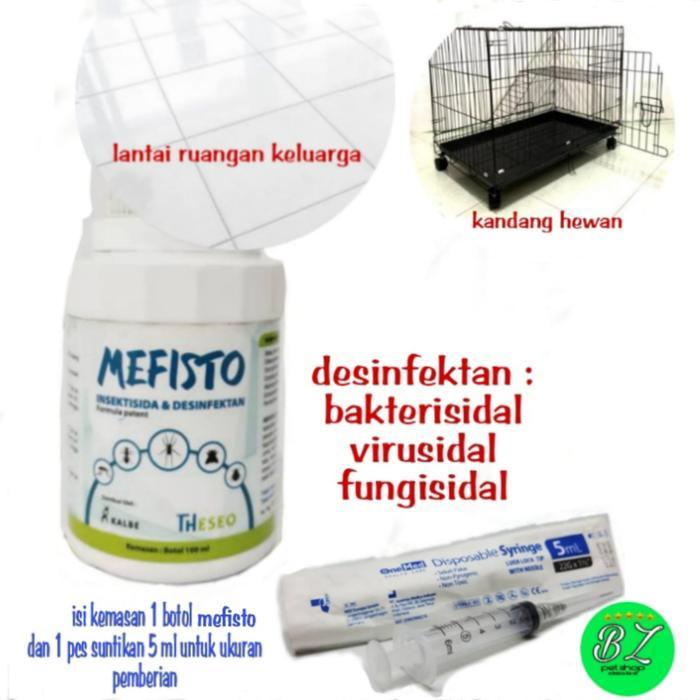 Mefisto Insektisida 100 Ml - Obat Anti Kutu Kandang Anjing Kucing ...