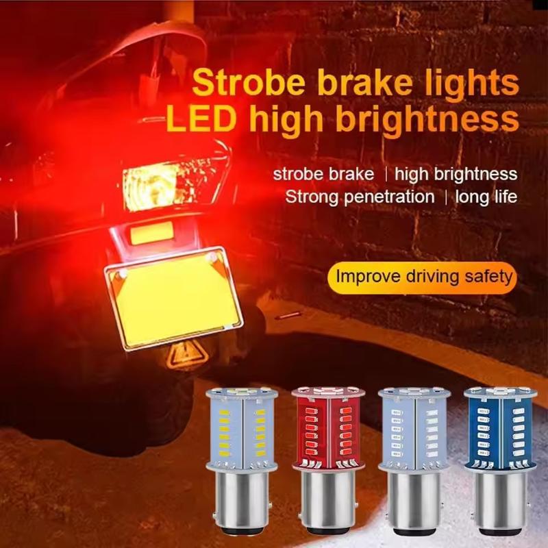 2PCS 1157 LED Strobe Brake Light Flash Reversing Parking Car - TikTok ...