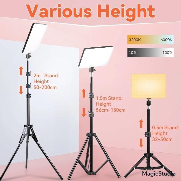 10 Inch Heavy Duty Light Stand, Adjustable Tripod Stand With - TikTok ...