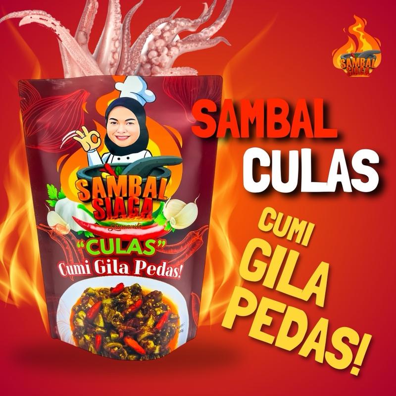Sambal Siaga “CULAS” Cumi Gila Pedas 110gr - Makanan Instan - Food ...
