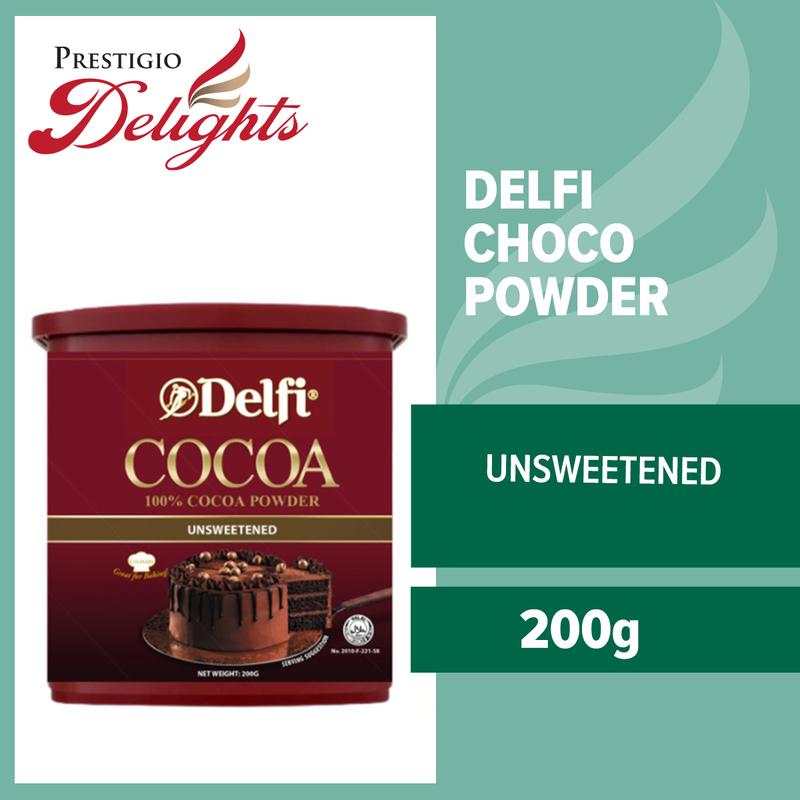 Delfi Choco Powder Unsweetened 200g - TikTok Shop Malaysia