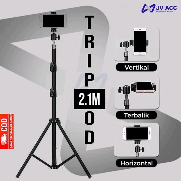 Tripod 2 1 Meter Tripod HP Panjang Tripod Tinggi Konten Tiktok - Shop ...