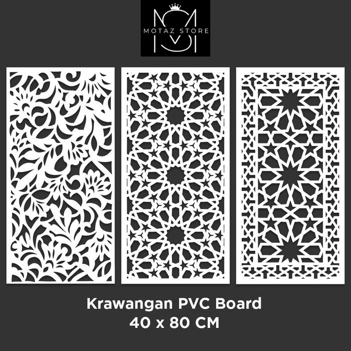 Jual Ornamen PVC Foam Board Ukuran 40x80 CM Motif Minimalis ...