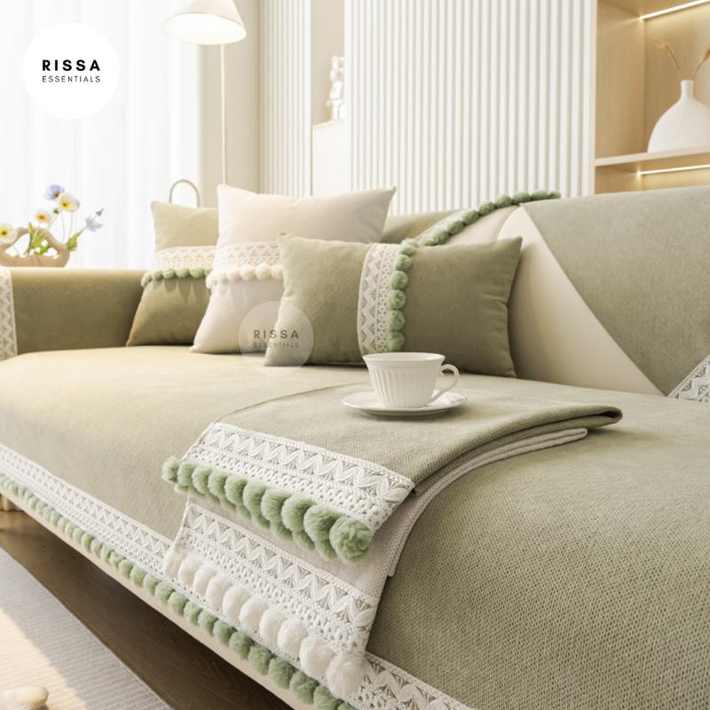 [RISSA] Alas Sofa Momo Serbet Selimut Sofa Taplak Sofa Tempa - Shop ...