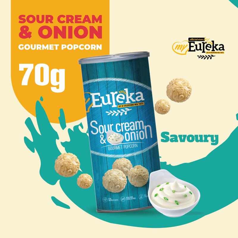 Eureka Sour Cream & Onion Popcorn 70g Can - TikTok Shop Malaysia
