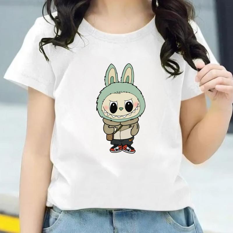 Kaos Labubu Anak Perempuan Labu Labuhu warna Merah Putih Hitam Pink ...