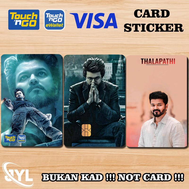 [ Thalapathy ] Touch n Go Card Sticker Cover TNG / MASTER / VISA ...