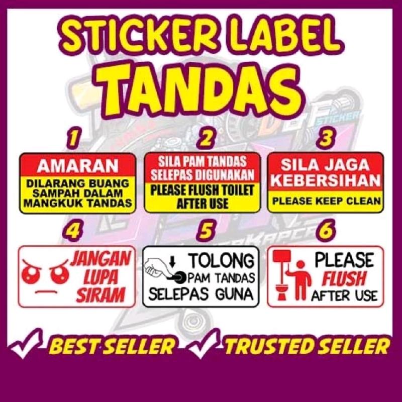 STICKER TANDAS / TOILET SIGN - TikTok Shop Malaysia