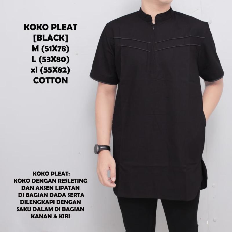 Baju Koko Polos Lengan Panjang - Koko Pria Terbaru 2025 Muslim - Shop ...