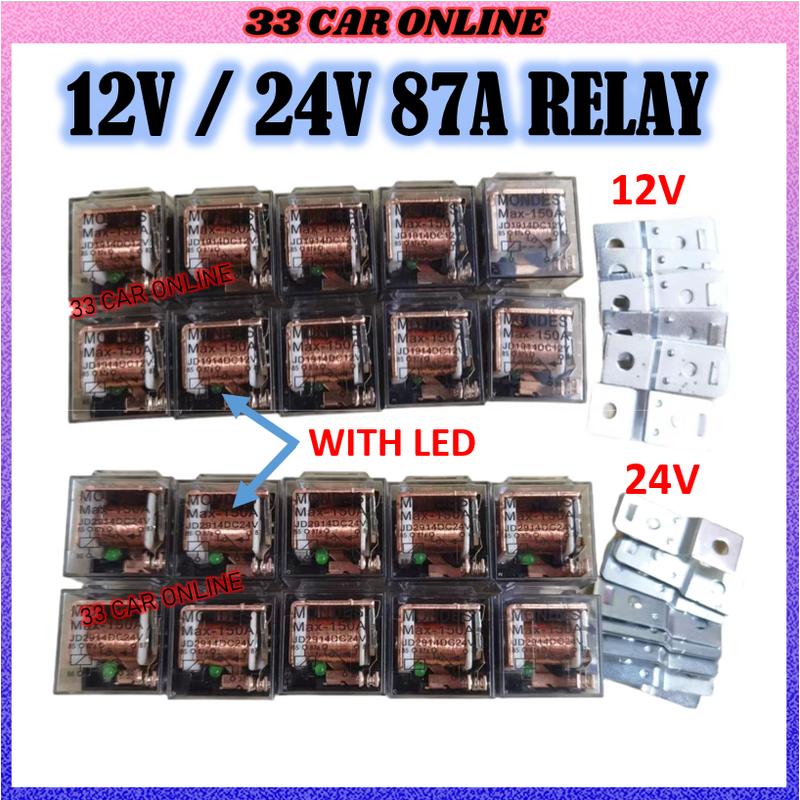 12V / 24V (150A) 87A LED Relay 5 PIN Relay with LED Waterproof - TikTok ...