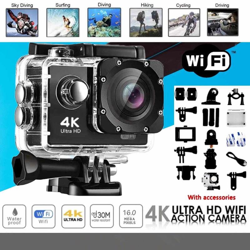 Kamera Tindakan Ultra HD 4K dengan WiFi, perakam video bawah - TikTok ...