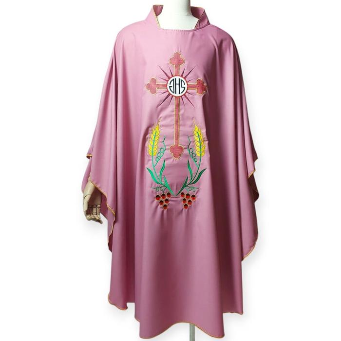 Jual Kasula Imam Romo Katolik/Bordir/Kasula Pastor/Kasula Warna Pink ...