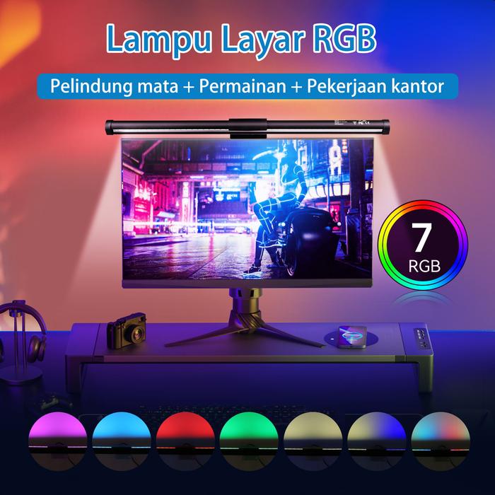Jual CANMEIJIA LED RGB Monitor Lampu Bar Gantung Laya Eye-care Screen ...