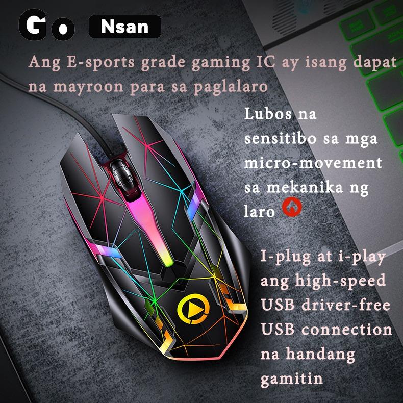 Wired USB Luminous Gaming Gaming Silent Mouse A mouse suitable - TikTok ...