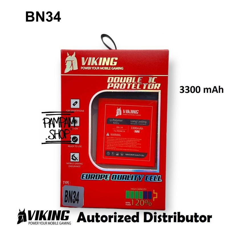 VIKING Baterai Double Power BN34 Compatible for Xiao 5A Batr - Shop ...