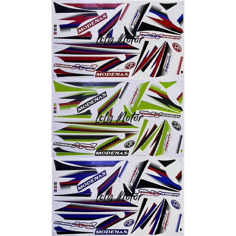 Modenas Kriss Mr1 (2) Body Cover Pelekat Stiker Sticker Stripe - TikTok ...
