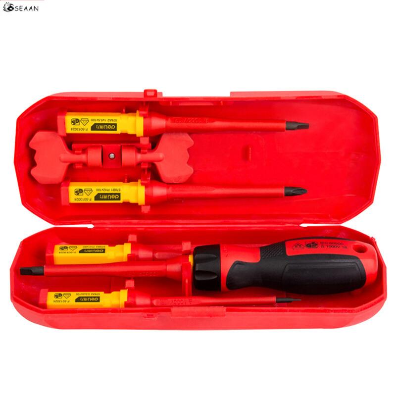 7PCS screwdriver 1000V insulation screwdriver, with screw drive ...