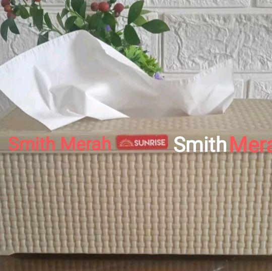 Kotak Tisu Besar Polos Smitth Merah - Kualitas Terbaik - Shop | Tokopedia