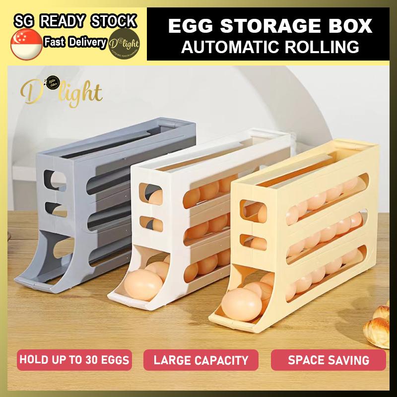 Automatic Scrolling Egg Rack 4 Layer Slide-type Egg Storage Box Durable ...
