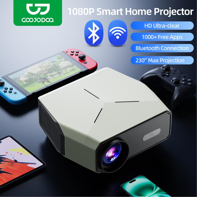 GOOJODOQ 1920*1080P Smart Projector l Automatic Keystone Correction ...
