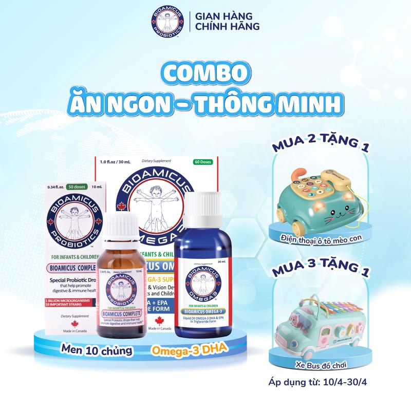 Bộ Đôi Cho Bé Ăn Ngon Thông Minh - Men Vi Sinh 10 Chủng BioAmicus ...