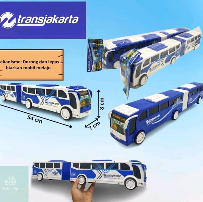 Mainan Mobil Bus Tranjkarta Gandeng - Mainan Busway Gandeng - Shop ...