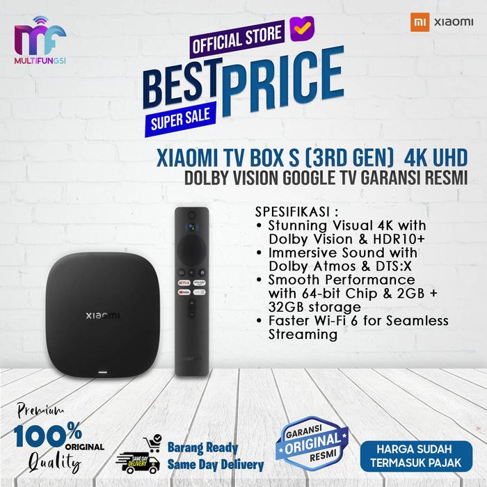 Promo Xiaomi TV Box S (3rd Gen) 4K UHD Dolby Vision Google Tv Garansi ...