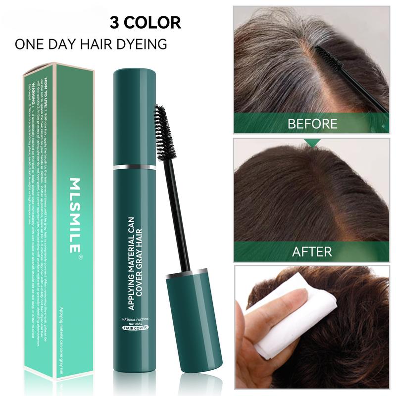 One-time White Grey Hair Cover Up DIY Hair Color Wax Mascara - TikTok ...