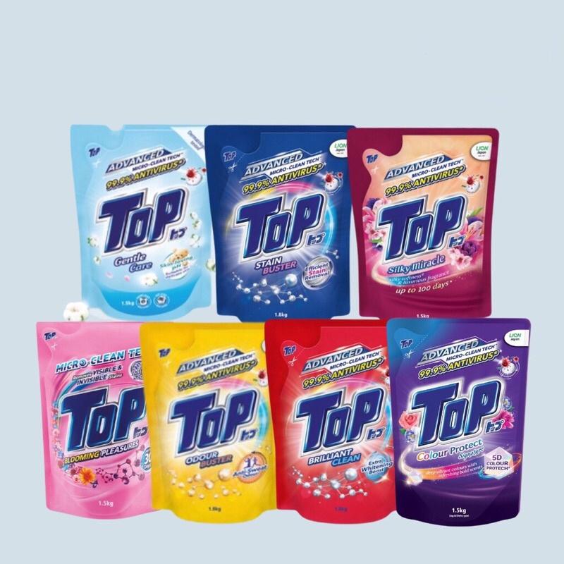 Top Micro Clean Tech Liquid Laundry Detergent Refill Pack (1.5L ...