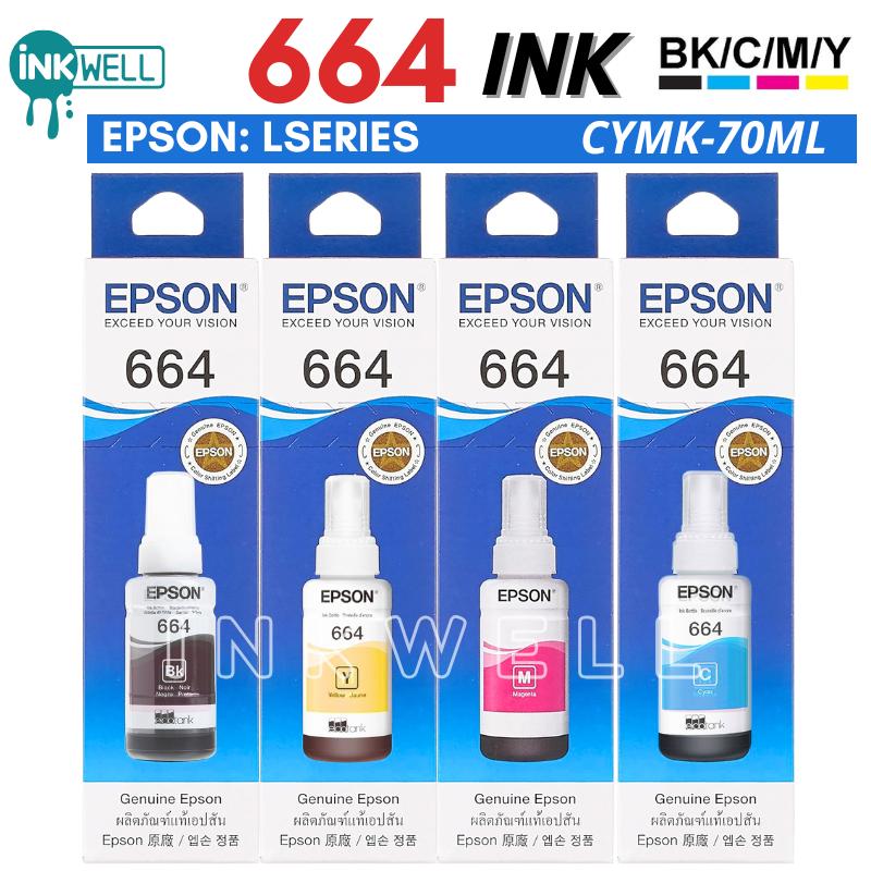664 Premium Ink for L100 L101 L110 L120 L121 L130 L200 L300 L301 ...