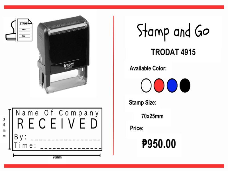 Trodat 4915 Self Inking Stamp - Stamp n Go - TikTok Shop Philippines