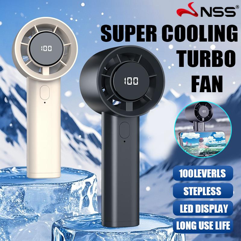 NSS High Speed Fan Handheld Mini Fan USB Type-C Rechargeable - TikTok ...