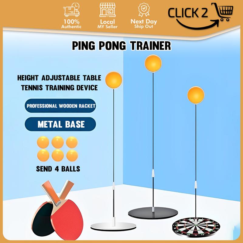 [MY] Portable Ping Pong Trainer / Kids Table Tennis Paddle Ping ...