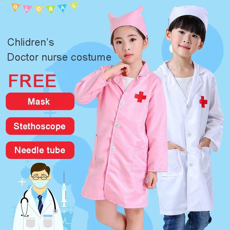 YoFunny house Doctor Nurse Costume for Kids Boy Girl Doctor Cosplay ...
