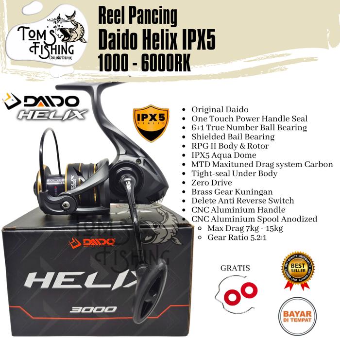 Promo Reel Pancing DAIDO HELIX IPX5 1000 - 6000 (6+1 Bearing) Power ...