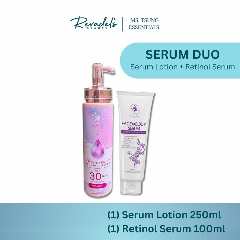 MS. TSUNG ESSENTIALS Whitening Serum Lotion 250ml + Retinol Serum ...