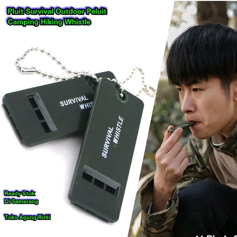 Peluit Camping Hiking Pluit Survival Outdoor Darurat 3 Frekuensi - Shop ...