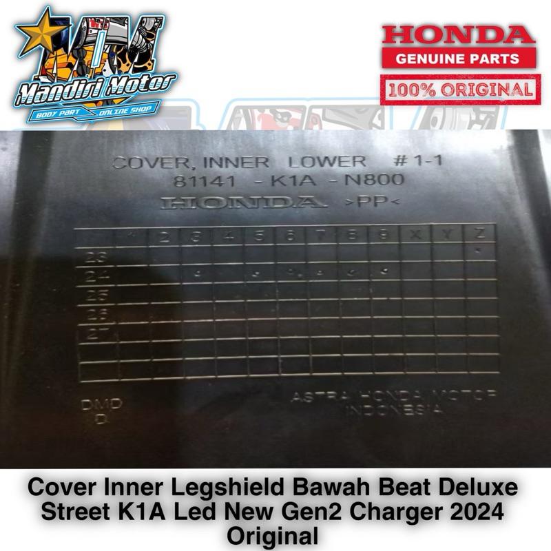 COVER INNER LOWER LEGSHIELD LEGSIL LEKSIL DEK KUNCI BAWAH HONDA BEAT ...