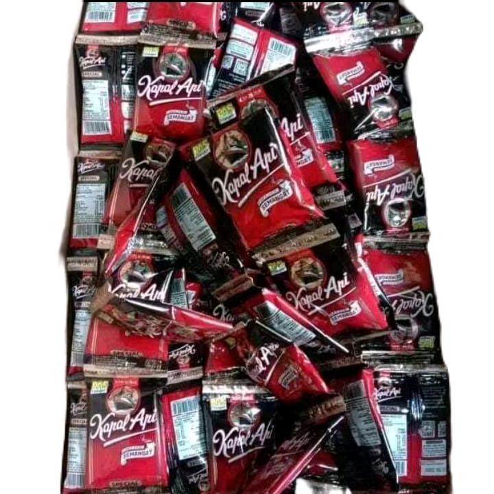 50/10 pcs kopi kapal api sachet tanpa gula Coffee - Shop | Tokopedia