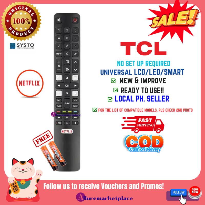 TCL Smart TV Remote Control Universal Remote TCL Universal Remote ...