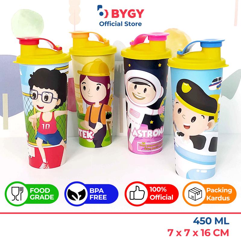 Tumbler Millenials 450ml / Gelas Tutup Karakter Motivasi Botol - Shop ...