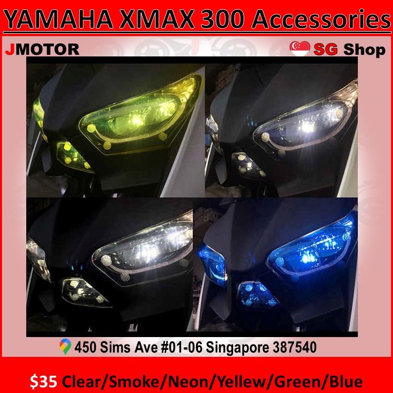 yamaha xmax 300 headlight protector V1 Clear/Smoke/Neon/Yellew/Green ...