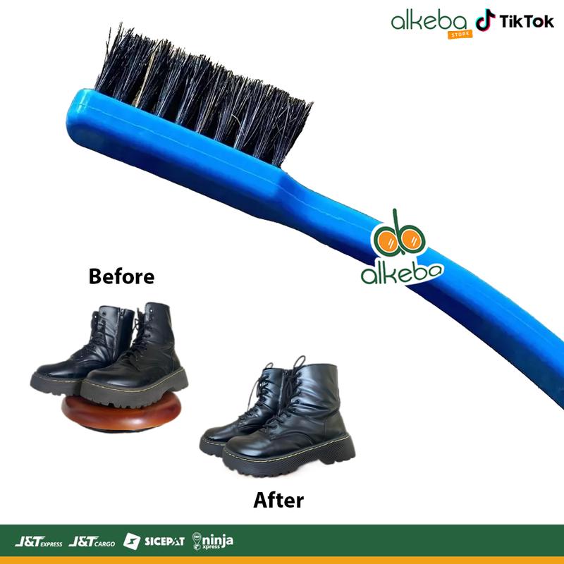 [Isi 2] Sikat Lem Sepatu Kecil Nilon Hitam Lengkung - Pembersih - Shop ...