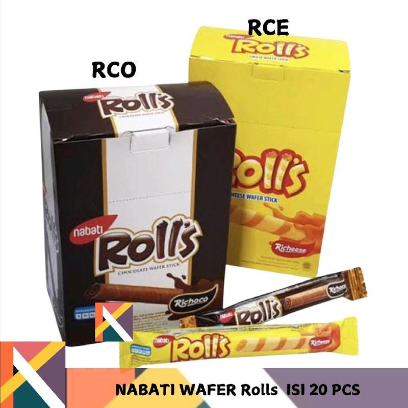 Wafer Stick Nabati Rolls 1 Box Isi 20pcs x 6 gram - Shop | Tokopedia
