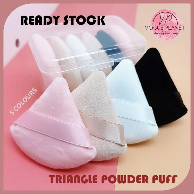 Triangle Velvet Powder Puff Makeup Setting Powder Puff Spong - TikTok ...