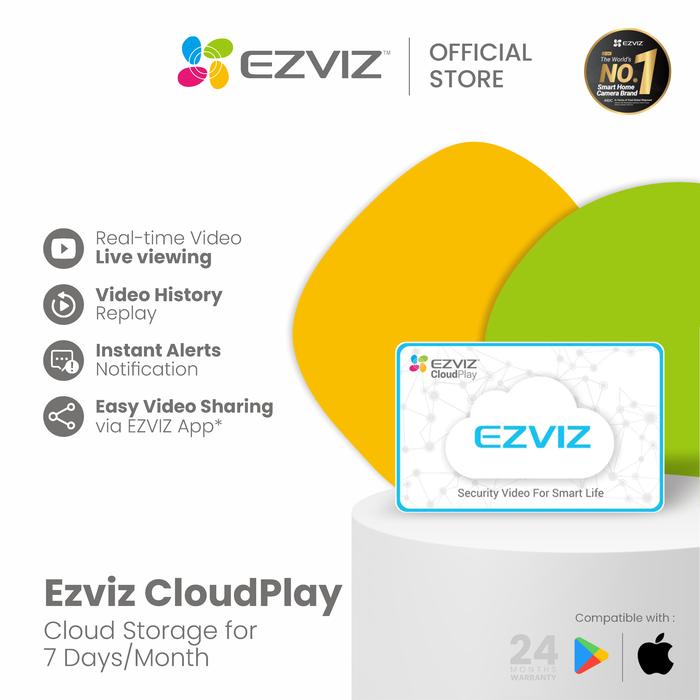 Promo Ezviz CloudPlay Data Safety Secure Storage Service Cicil 0% 3x ...