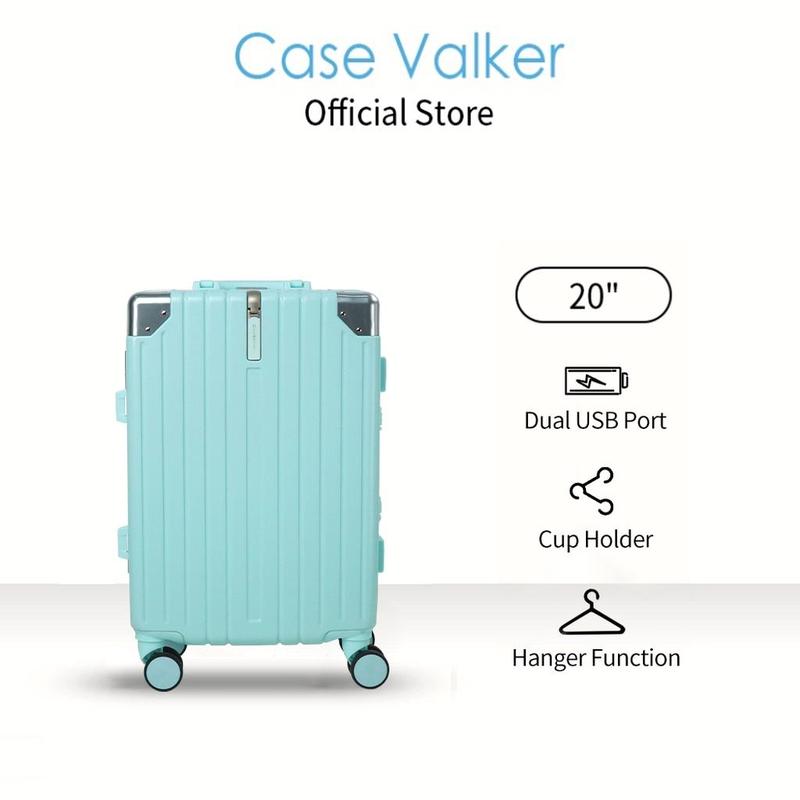 Case Valker Signature Macaron Aluminum Frame PVC Luggage Bag - TikTok ...