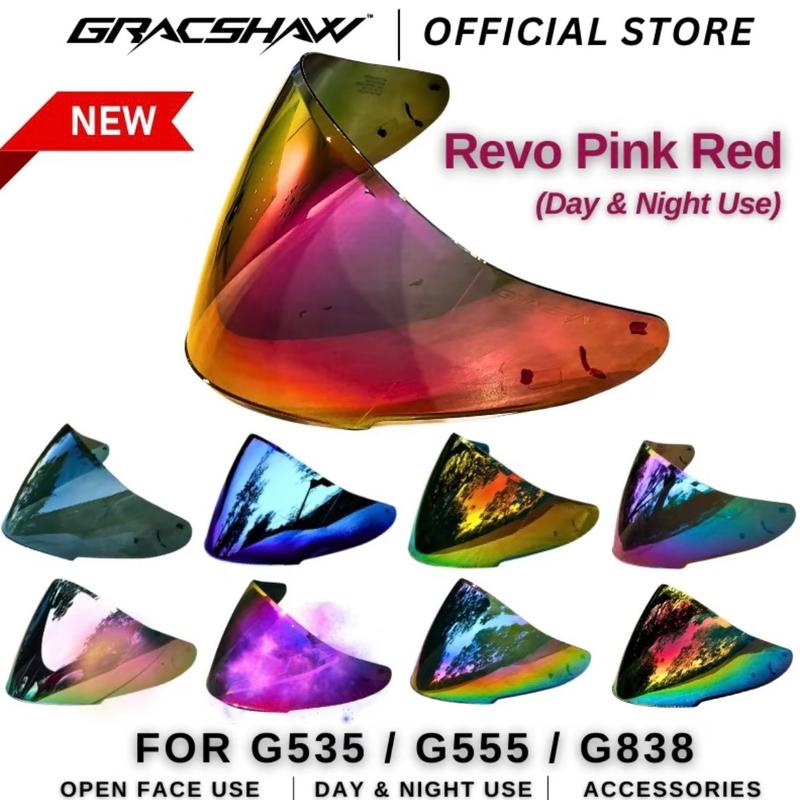 (VISOR) Gracshaw Visor Gennex G535/G838/G555/Smoke/Revo Gold - TikTok ...