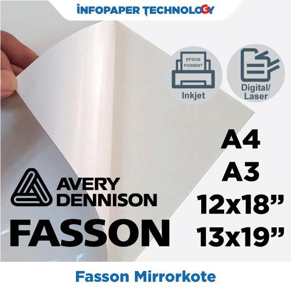 FASSON Mirrorkote 100's A4 A3 12x18 13x19 Sticker Glossy Mirrokote ...